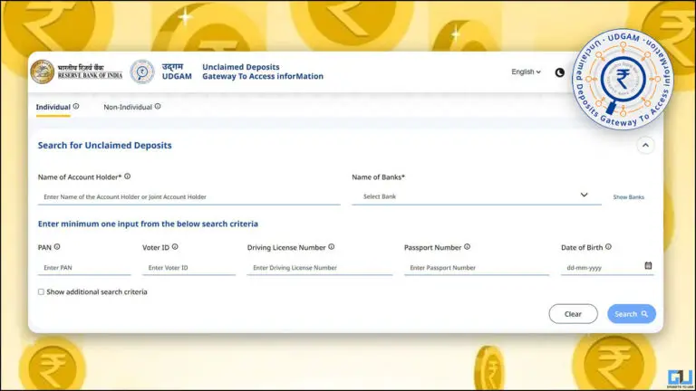 How to Claim Unclaimed Money in Bank Accounts in India Using UDGAM ...