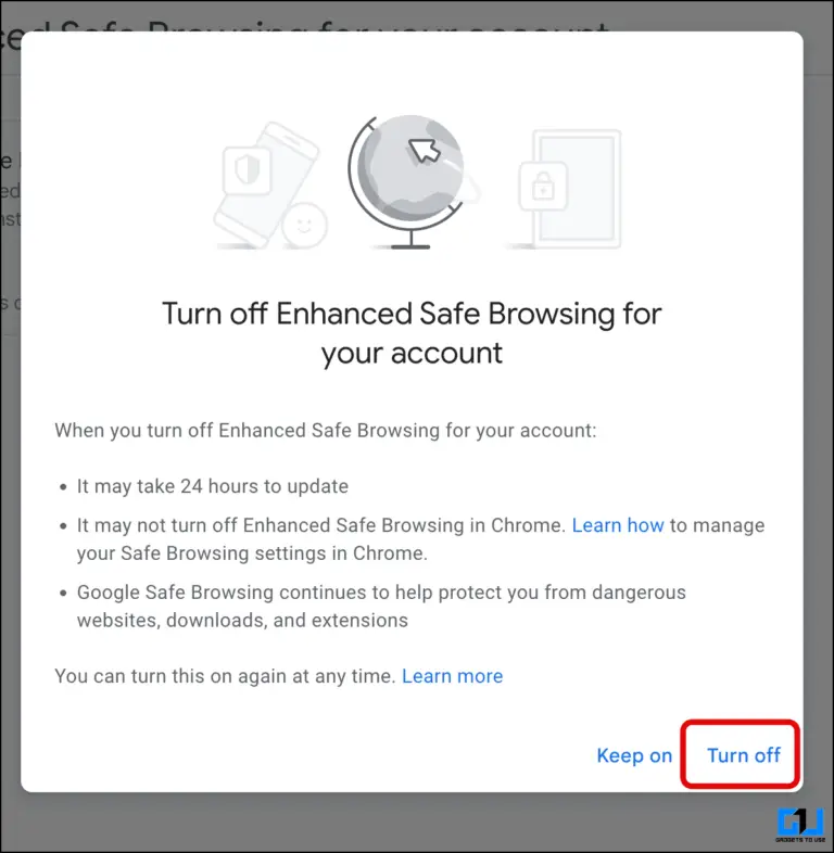 3 Ways to Turn Off “Enhanced Safe Browsing” Popup in Gmail - Gadgets To Use