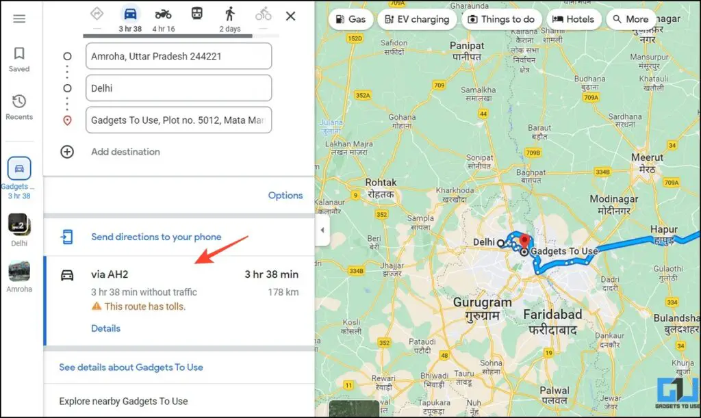 5 Ways to Share Entire Route from Google Maps to Phone or PC - Gadgets ...