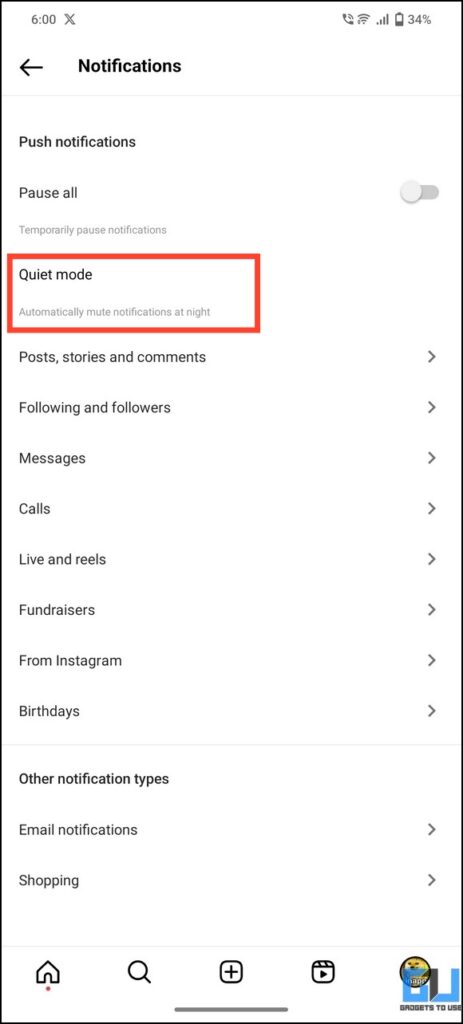 5 Ways to Enable or Disable Instagram Quiet Mode on Phone and PC - Gadgets To Use