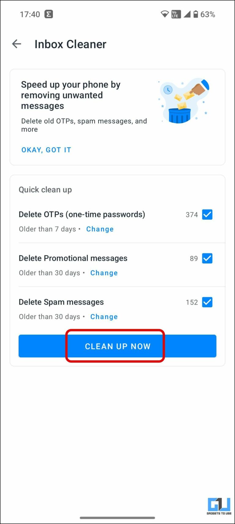 4 Ways To Auto Delete Otp Messages From Your Phone Gadgets To Use