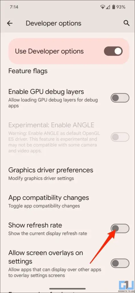 5 Ways to Force High Refresh Rate on All Android Apps (No Root)