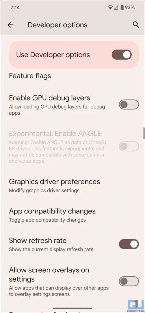 5 Ways to Force High Refresh Rate on All Android Apps (No Root)