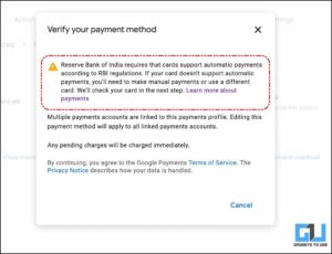 How to Fix Can’t Remove Payment Method or Card From Your Google Account ...