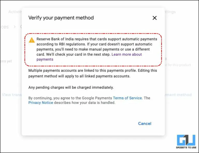 How to Fix Can’t Remove Payment Method or Card From Your Google Account ...