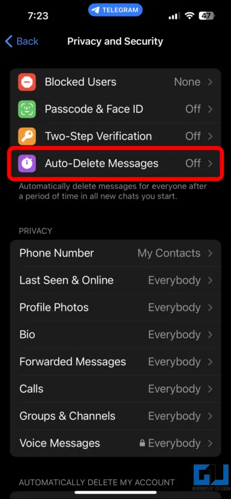 2 Ways to Enable Auto-Delete Messages for Telegram Chats - Gadgets To Use