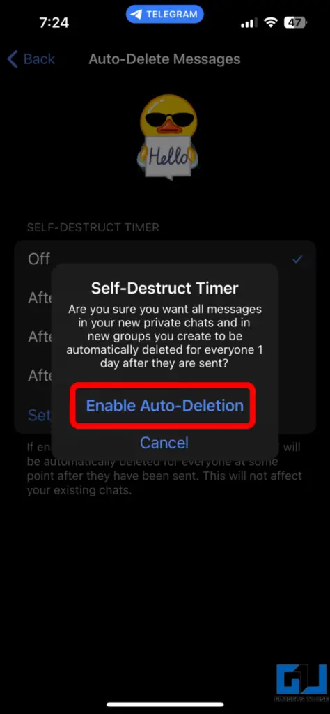2 Ways to Enable Auto-Delete Messages for Telegram Chats - Gadgets To Use