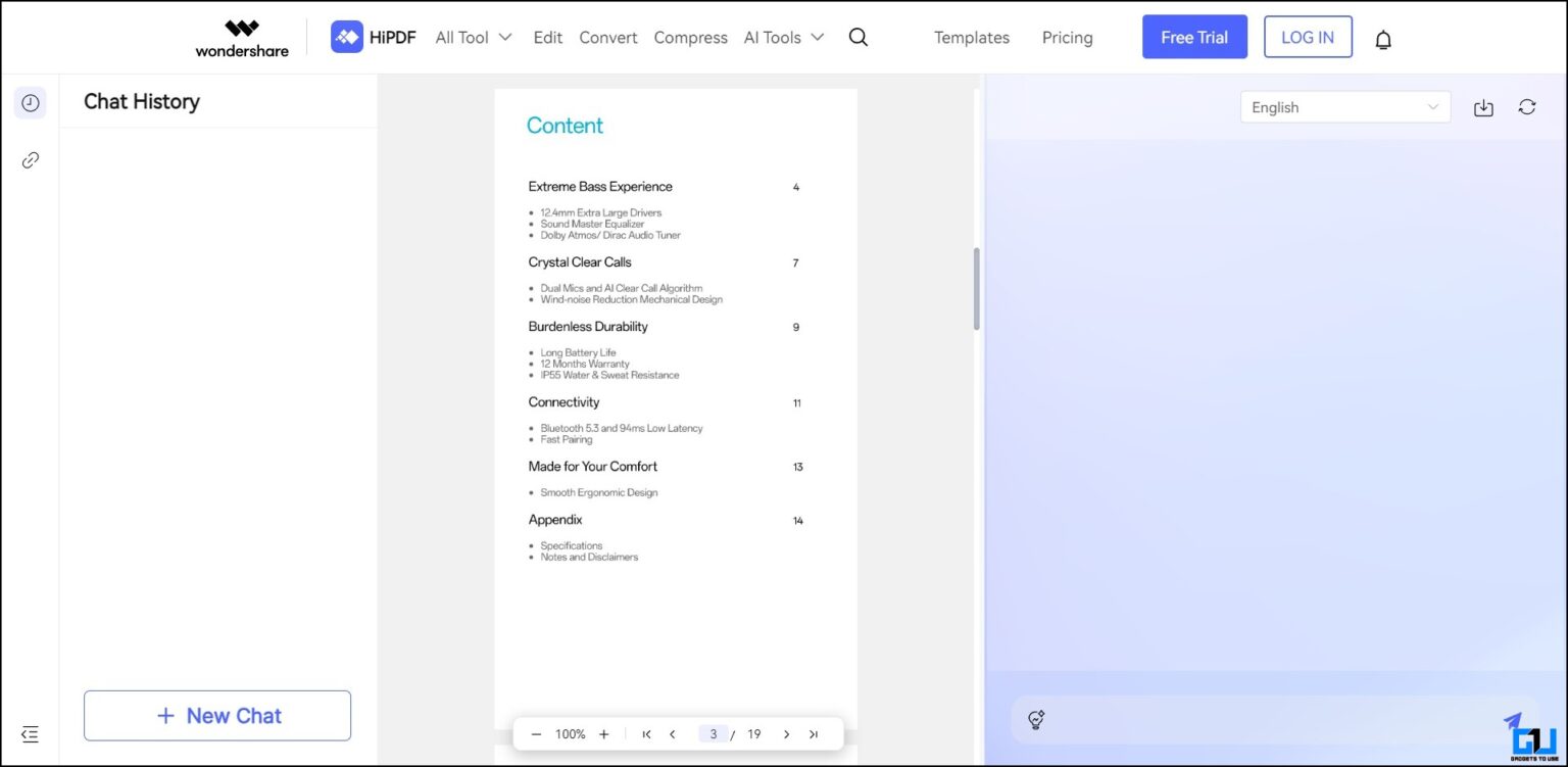 8 Best Free AI Tools to Analyze PDFs - Gadgets To Use