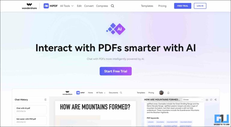 8 Best Free AI Tools to Analyze PDFs - Gadgets To Use