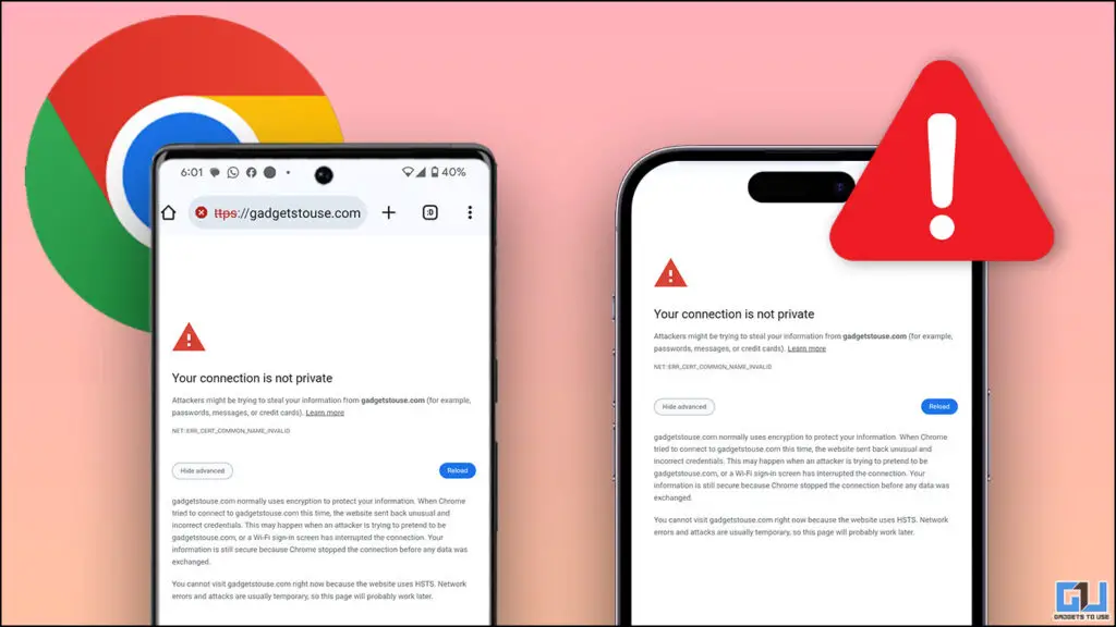 How to Fix “Your Connection Is Not Private” Error on Phone - Gadgets To Use