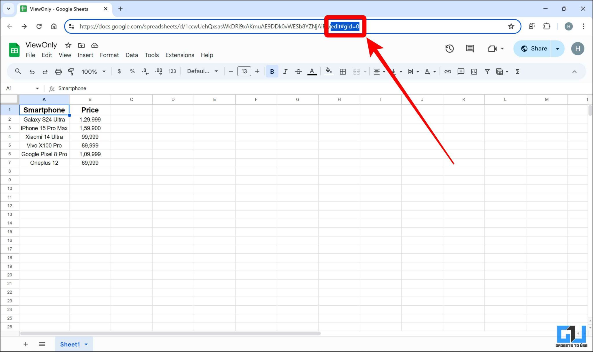 3 Ways to Copy Data From a View Only Google Sheets File - Gadgets To Use