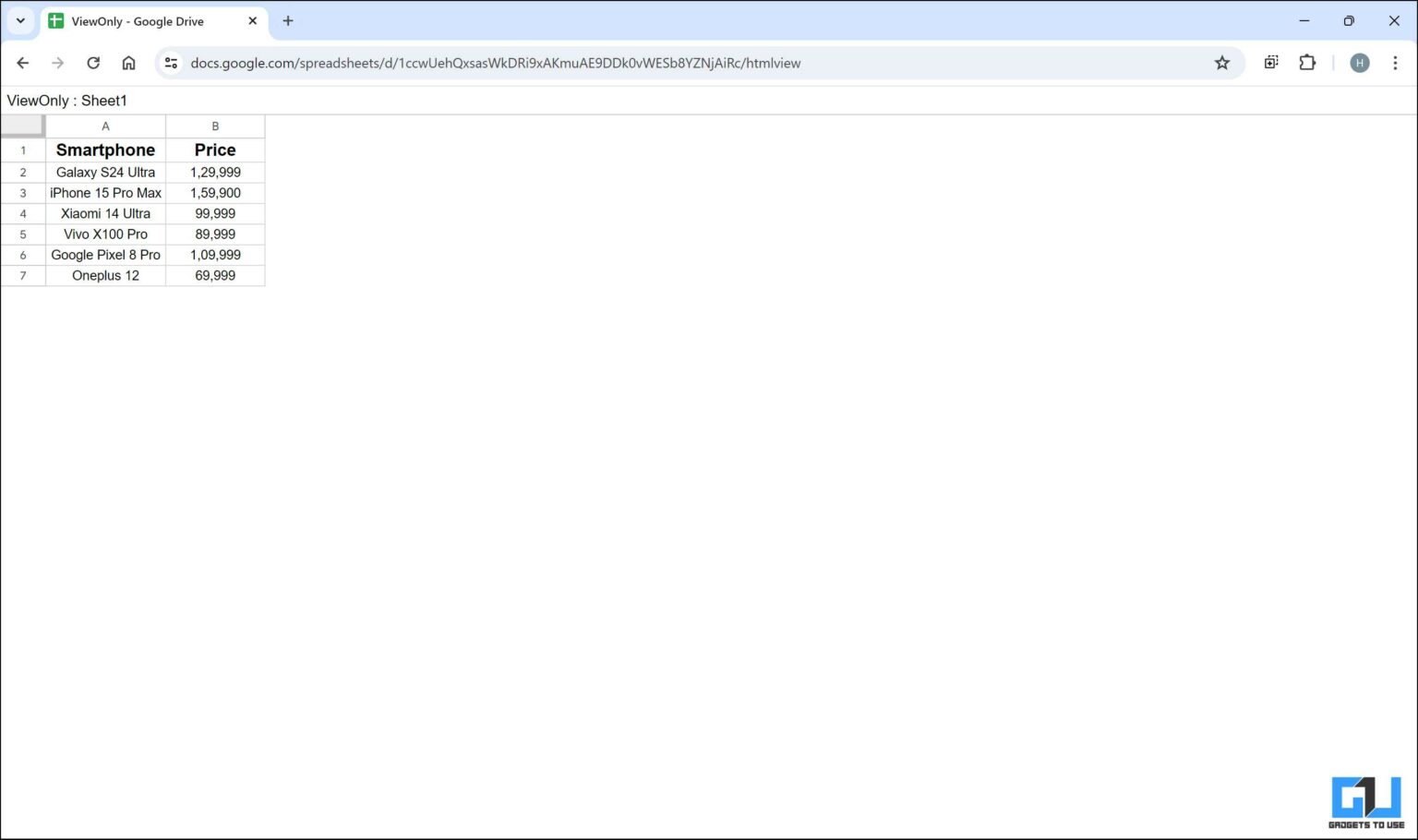 3 Ways to Copy Data From a View Only Google Sheets File - Gadgets To Use