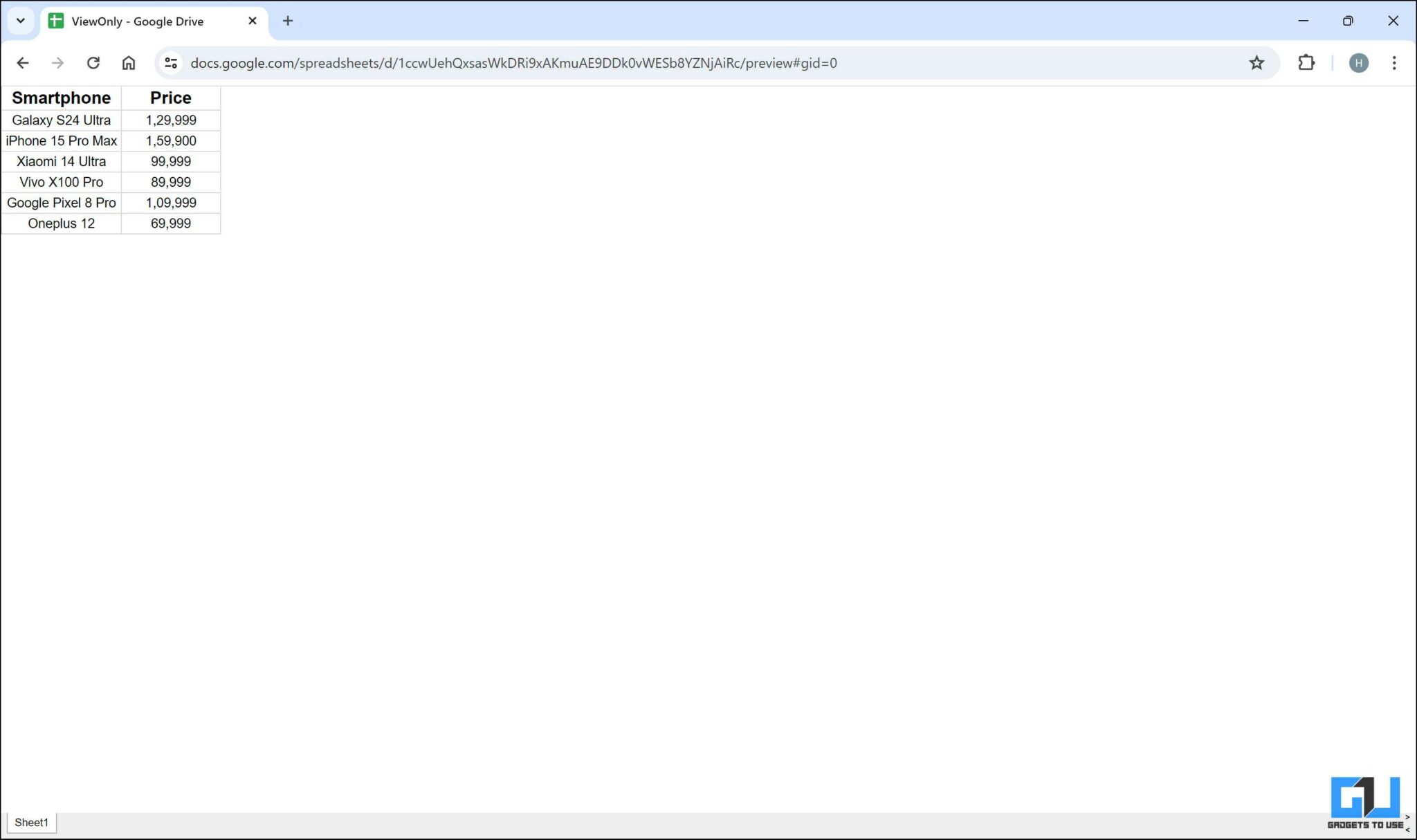 3 Ways to Copy Data From a View Only Google Sheets File - Gadgets To Use