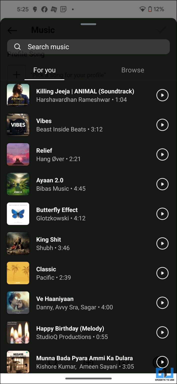 How to Add a Song on Your Instagram Profile - Gadgets To Use