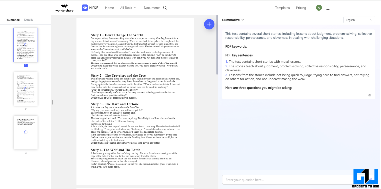 4 Ways To Summarize Pdf Using AI Tools For Free - Gadgets To Use