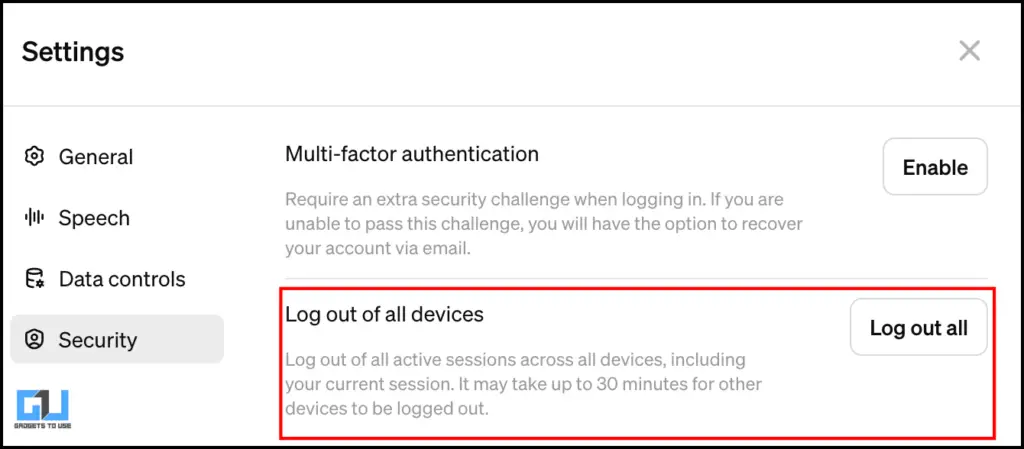3 Ways to Log Out ChatGPT Account on All Your Devices - Gadgets To Use