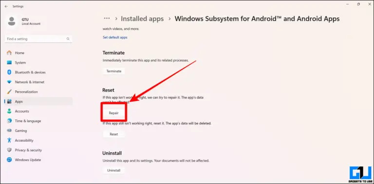 How to Fix WSA for Android Not Working on Windows 11 - Gadgets To Use