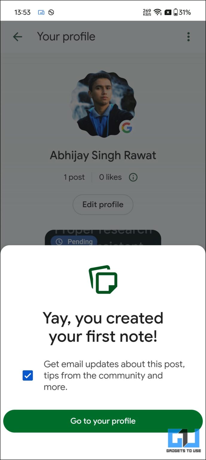 How to Create Google Search Notes Profile and Customize It - Gadgets To Use