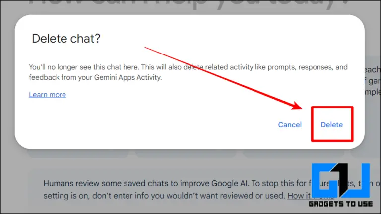 How To Delete All Google Gemini Chats, History And Activity - Gadgets ...