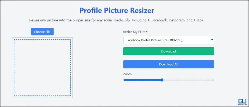 3 Ways To Resize Same Profile Picture for Any Social Media App ...