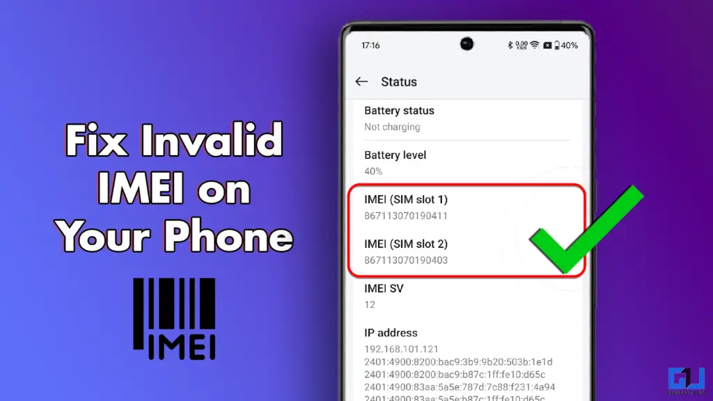 How to Fix Invalid IMEI on Phone and What It Means - Gadgets To Use
