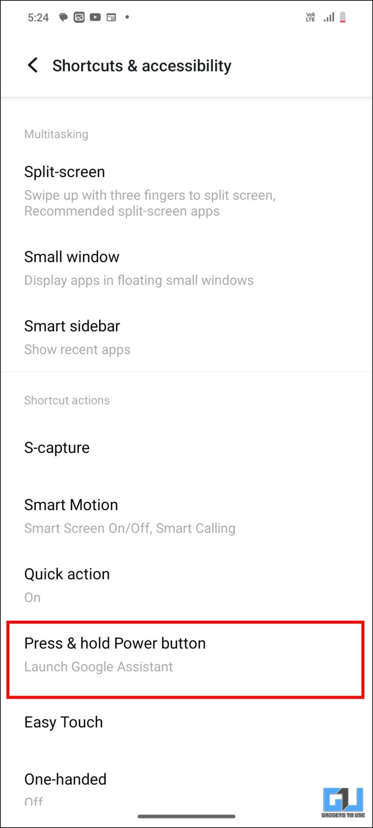 How to Set Quick Action Button For Power Menu on OnePlus, Vivo and OPPO ...