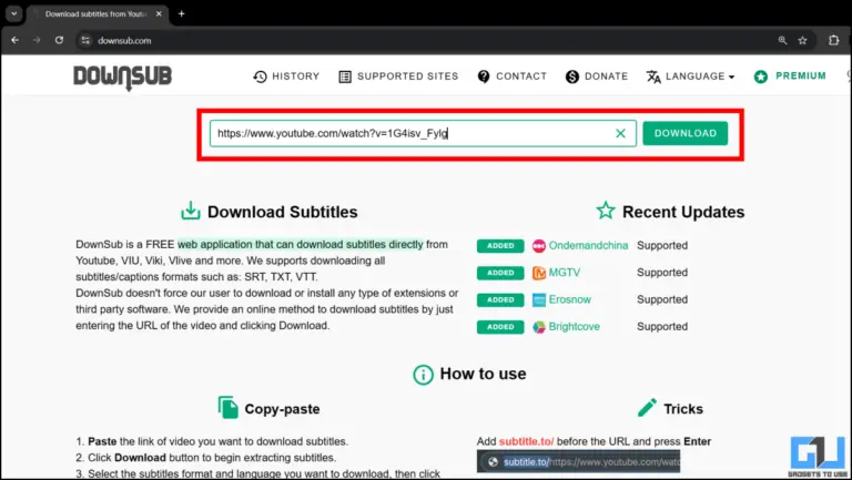 How to Extract Subtitles From YouTube or Any Video (3 Ways) - Gadgets To Use