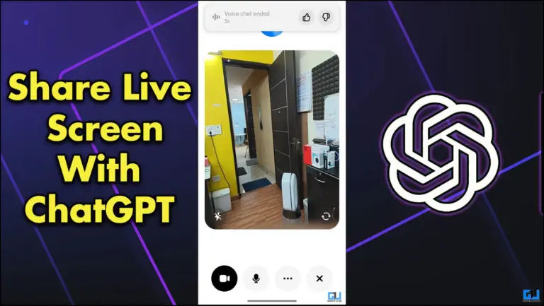 How to Share Live Screen With ChatGPT on Android or iPhone - Gadgets To Use